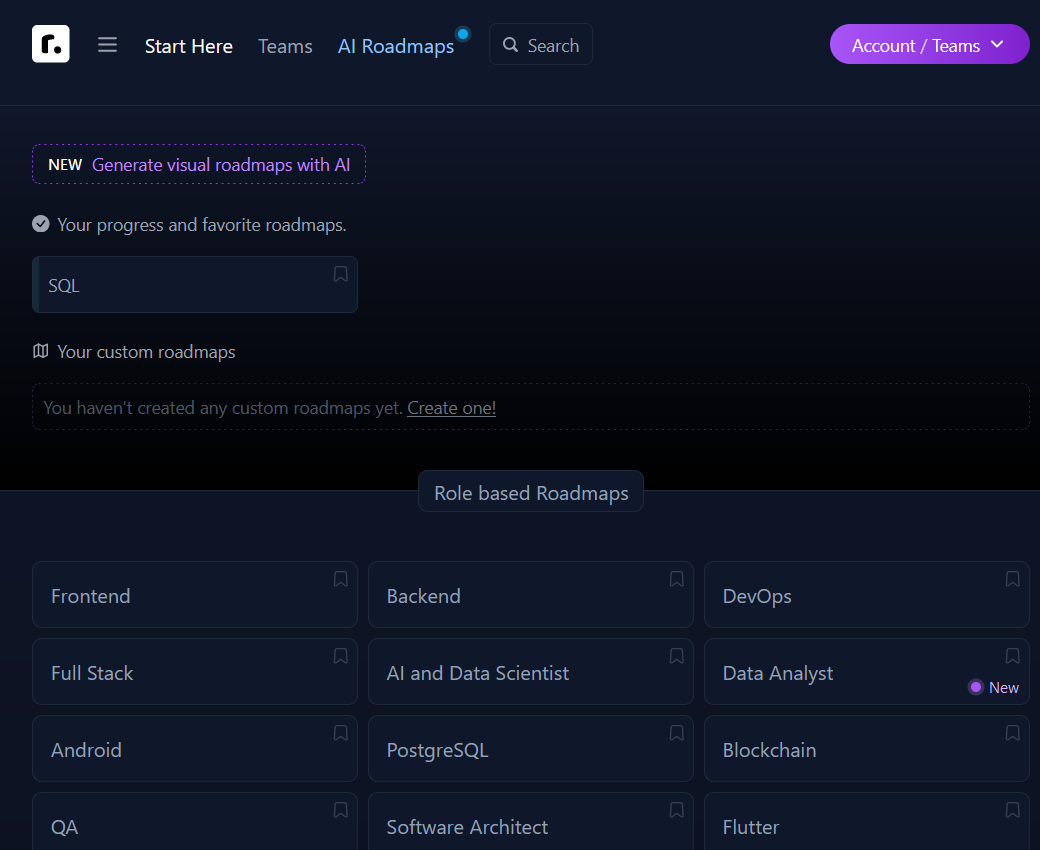 Roadmap.sh: Your Guide to Becoming a Better Developer - NoticeDash